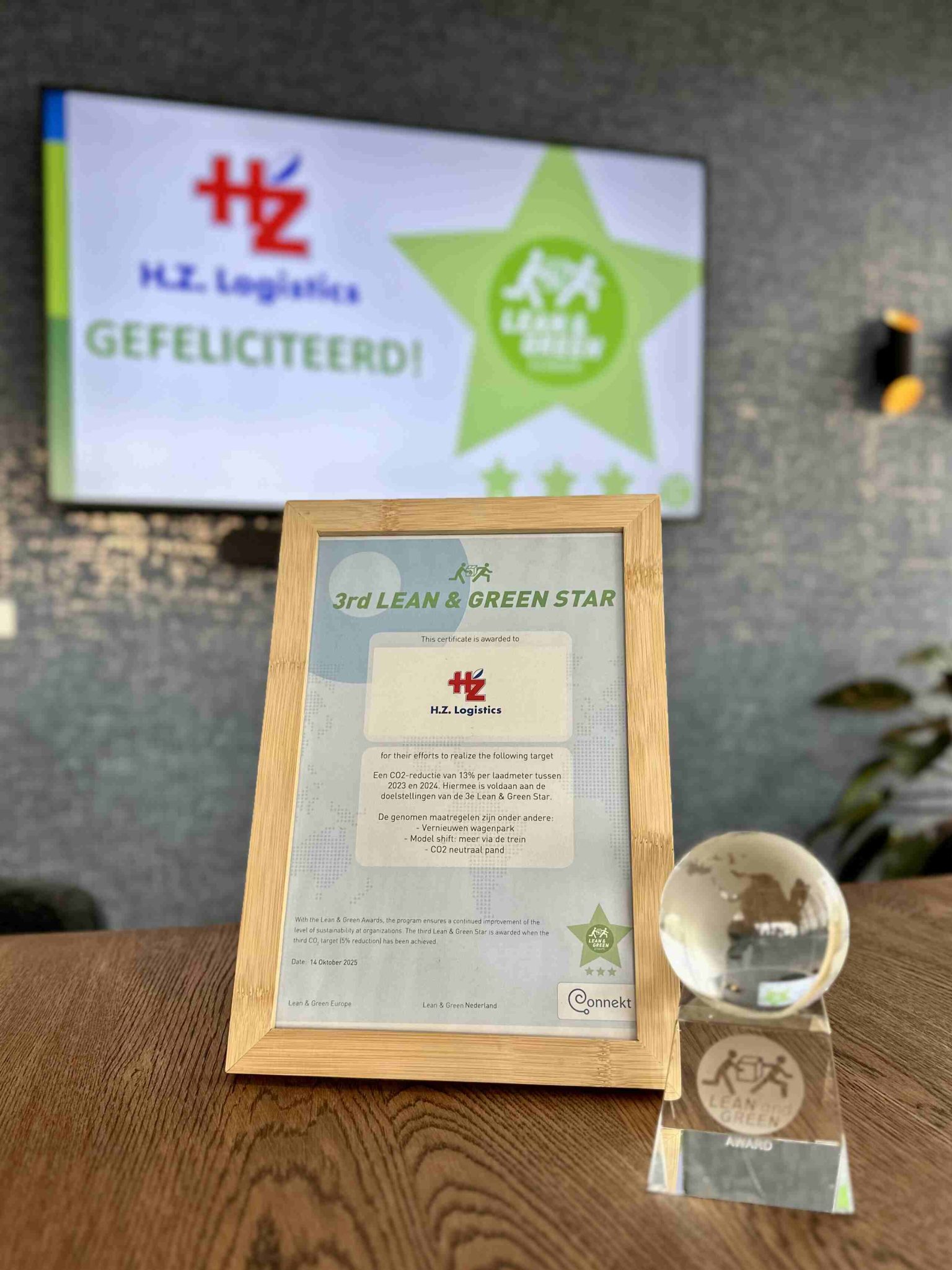 H.Z. Logistics behaalt 3e Lean & Green Star - H.Z. Logistics
